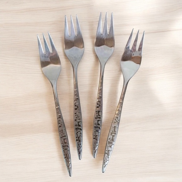 Unique Vintage | Dining | Four 4 Lyon Cortez Aztec Salad Forks 725 ...